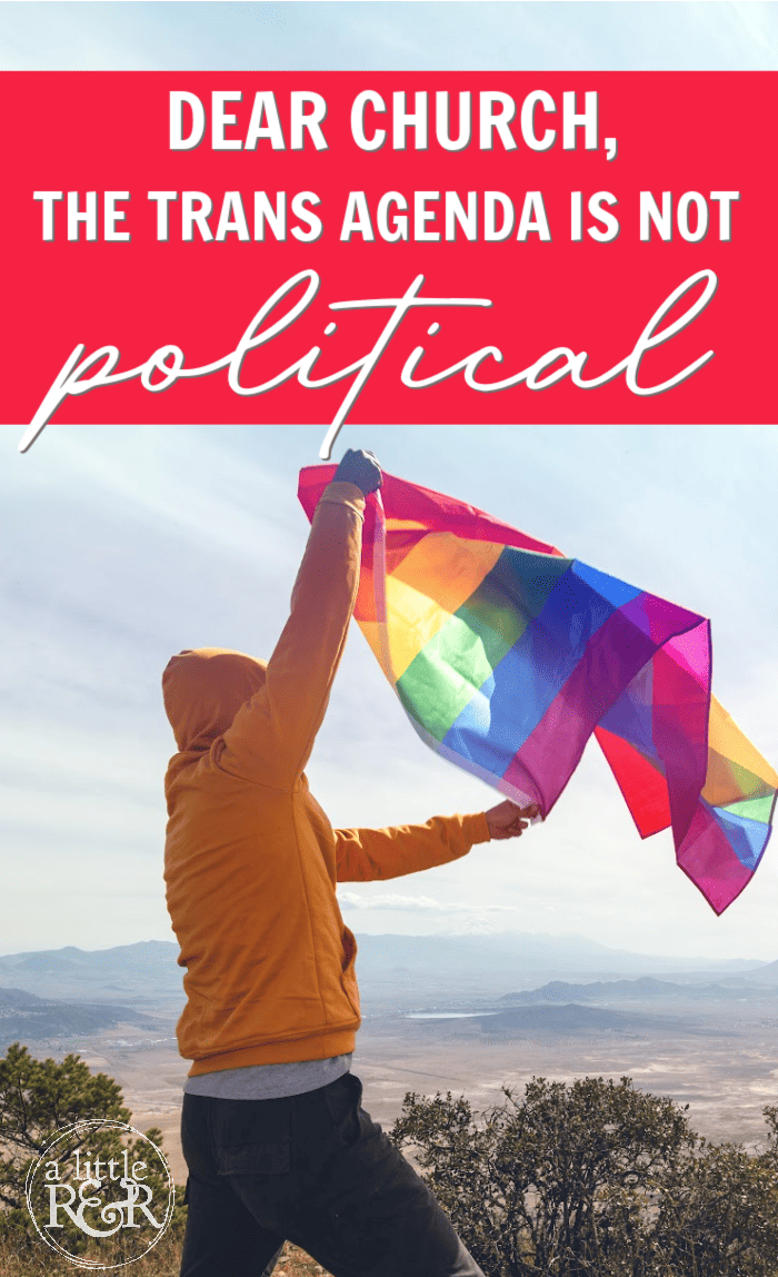 Dear Church, The Trans Agenda is not Political - A Little R & R