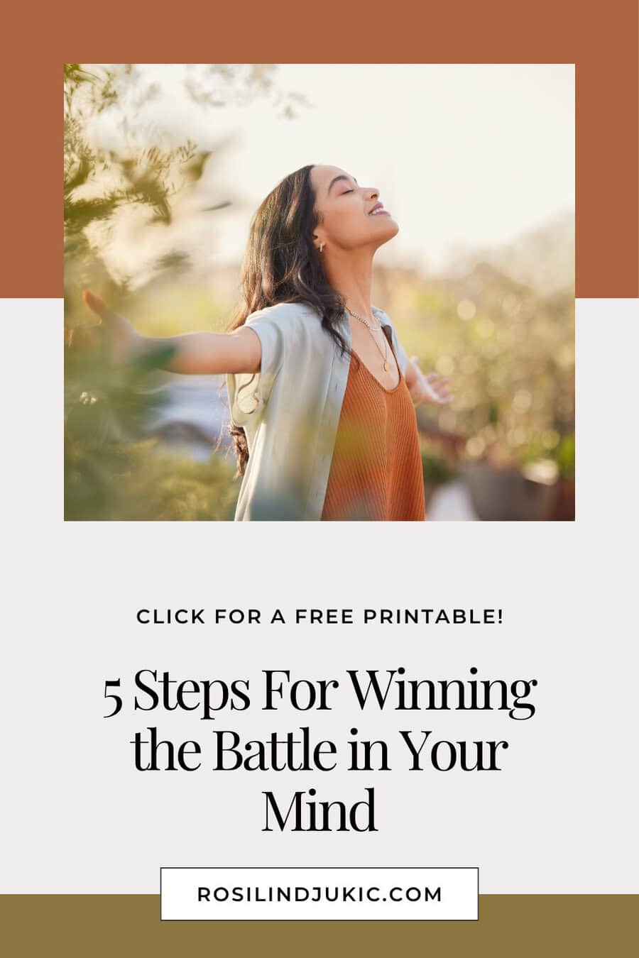 5 Steps For Winning the Battle in Your Mind—FREE PRINTABLE! - A Little ...
