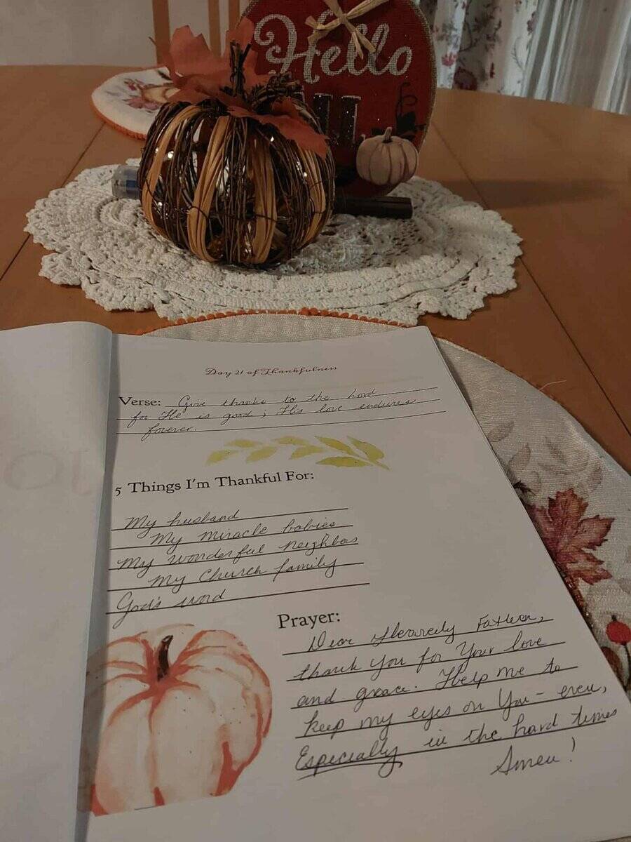 My Thankful Journal - Free Download - A Little R & R